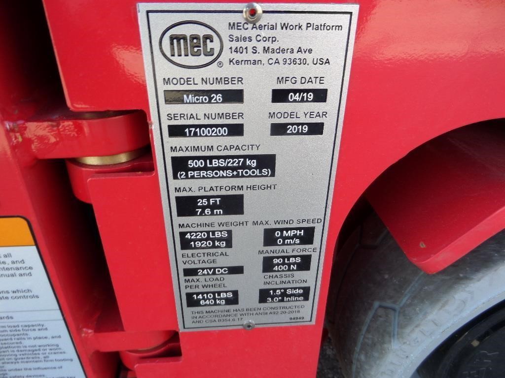 Used MEC MICRO 26 for Sale | Leppo Rents
